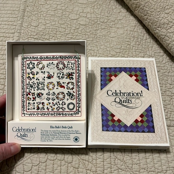 Holiday | Celebration Of American Quilts Ceramicc Ornament Eliza Bailes ...